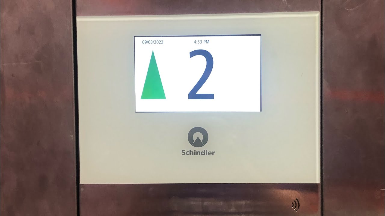 Linea Vetro Indicators! Awesome Schindler 5500 MRL Traction Elevators - South Bend, IN - YouTube