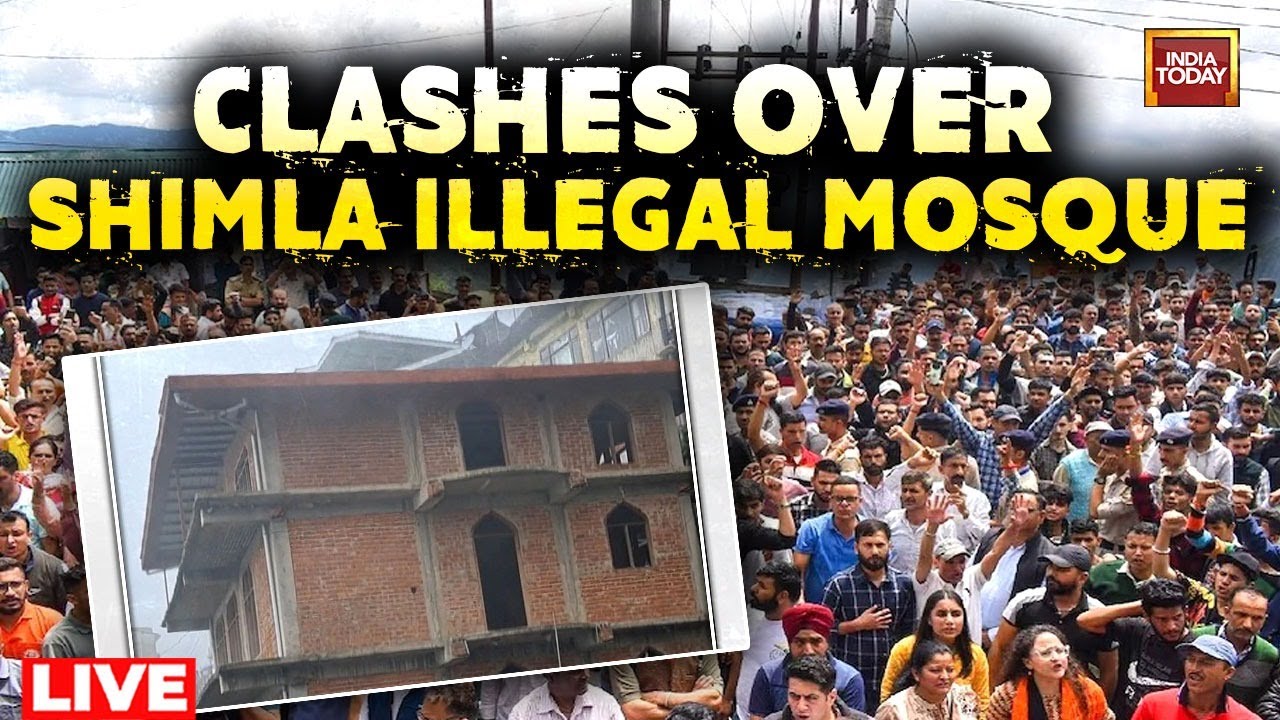 Shimla Mosque Protests Turn Violent | Shimla Protests LIVE NEWS ...