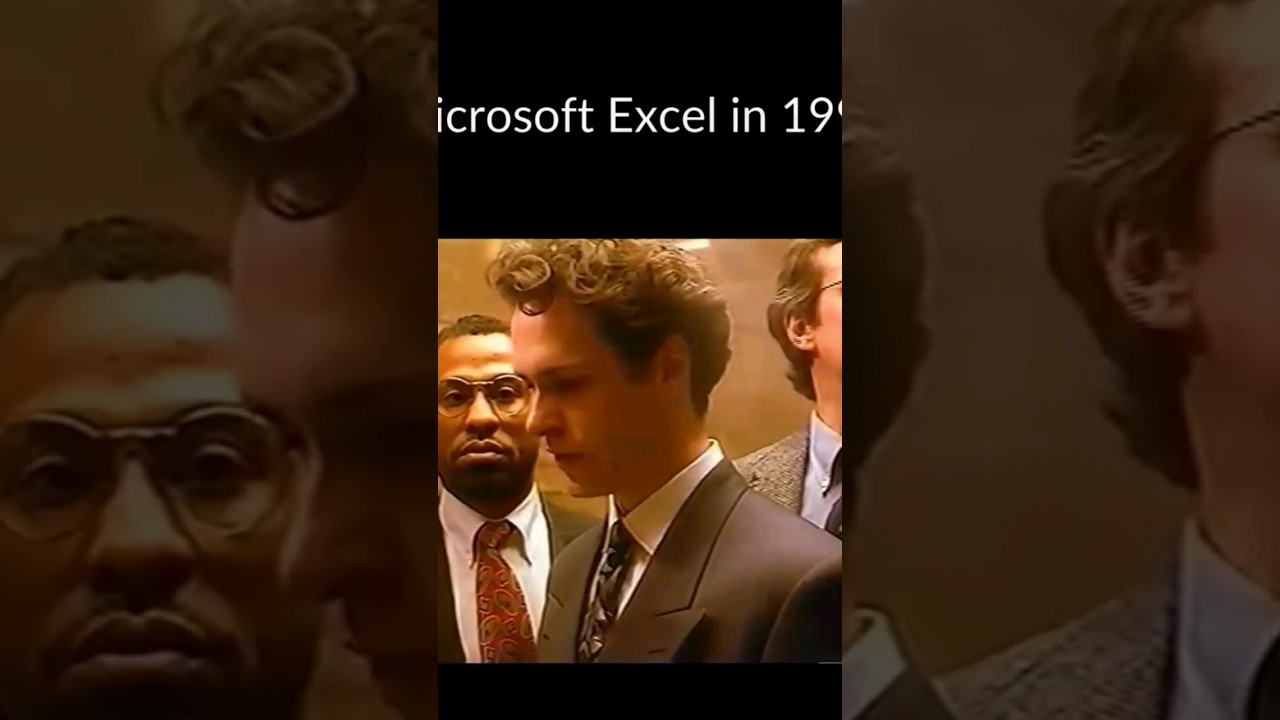 Microsoft Excel in 1990 - YouTube