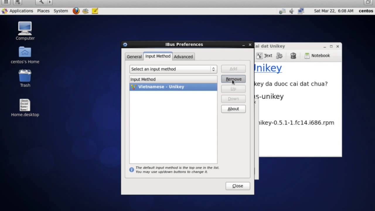 Fedora - ibus unikey installing guide - YouTube