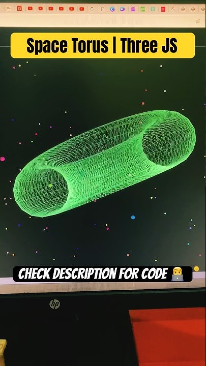 Space Torus | Three JS #tutorials #coding #shorts - YouTube