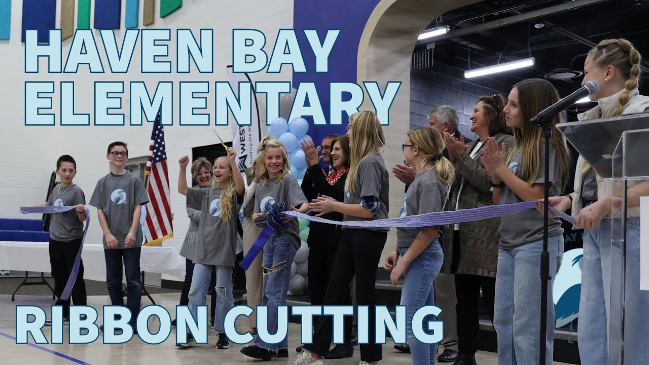 Haven Bay Elementary Ribbon Cutting Ceremony - YouTube