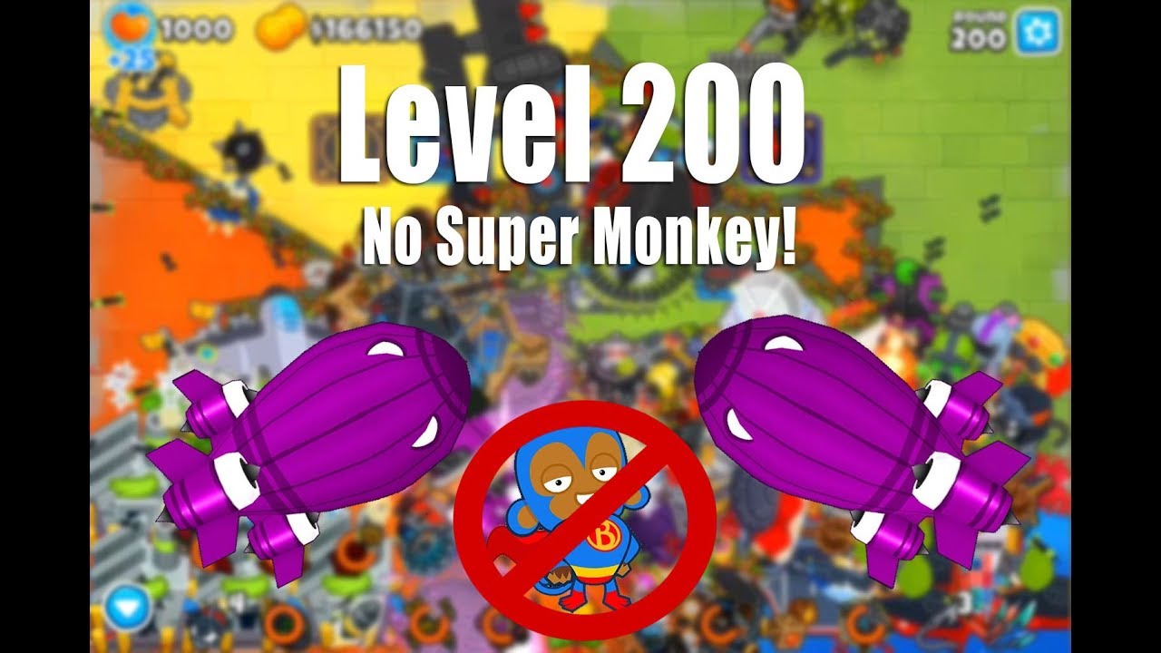 Bloons TD6 Level 200 - No Super Monkeys - YouTube