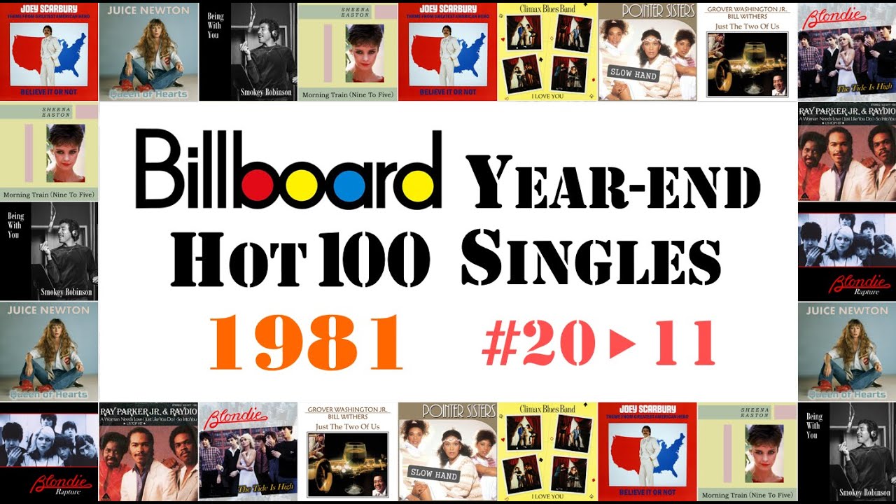 Billboard Year-End Hot 100 singles of 1981 / #20 to #11 - YouTube