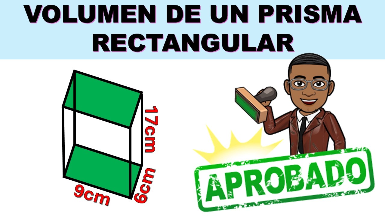 COMO CALCULAR EL VOLUMEN DE UN PRISMA RECTANGULAR PASO A PASO - YouTube