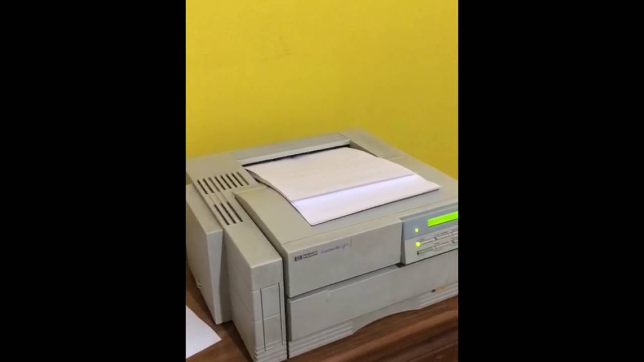 Impresora HP Laserjet 4p - YouTube