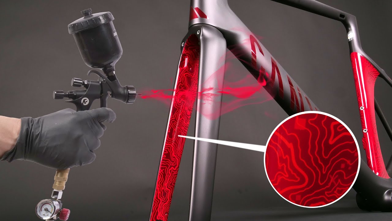 ETOE Bike Paint full Process - CANYON Aeroad TOPOGRAPHIC STYLE - YouTube