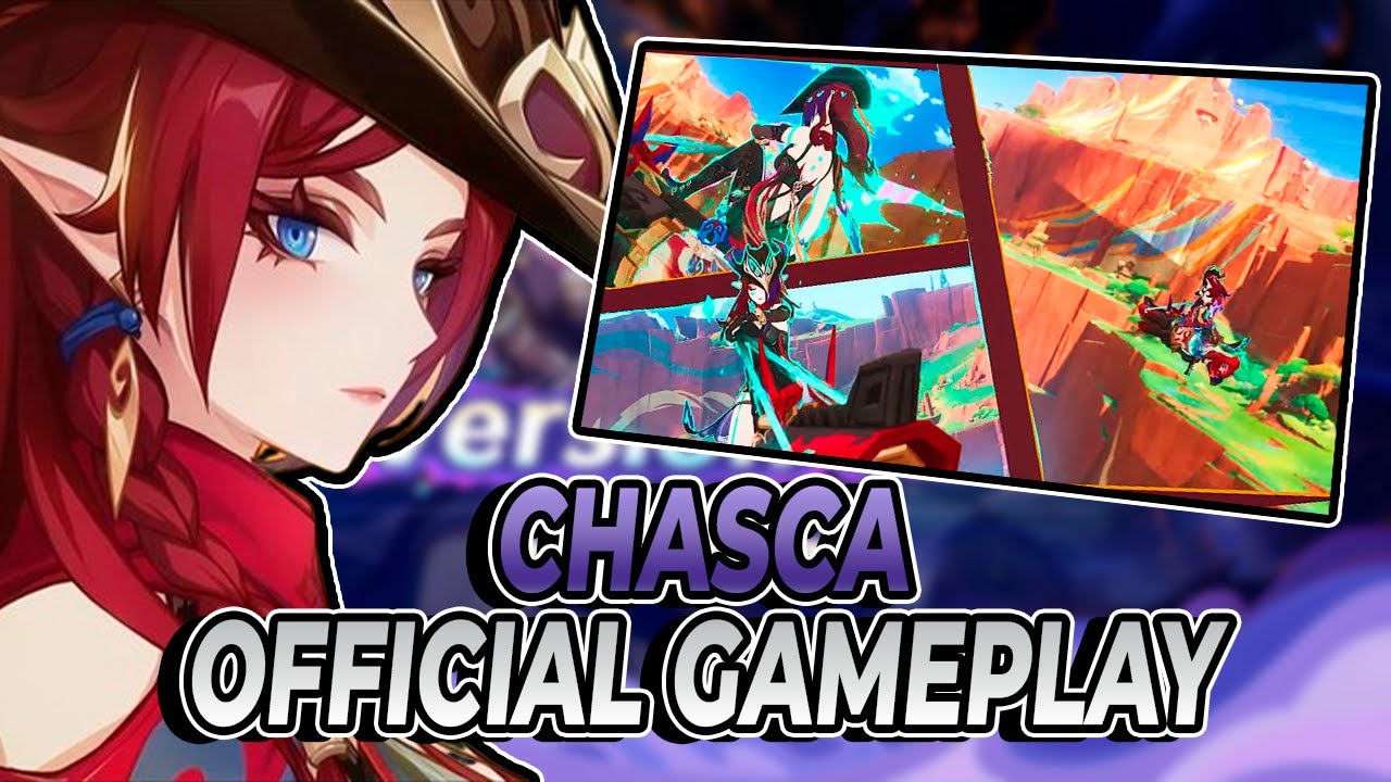 NEW UPDATE! OFFICIAL CHASCA GAMEPLAY AND KIT - Genshin Impact - YouTube