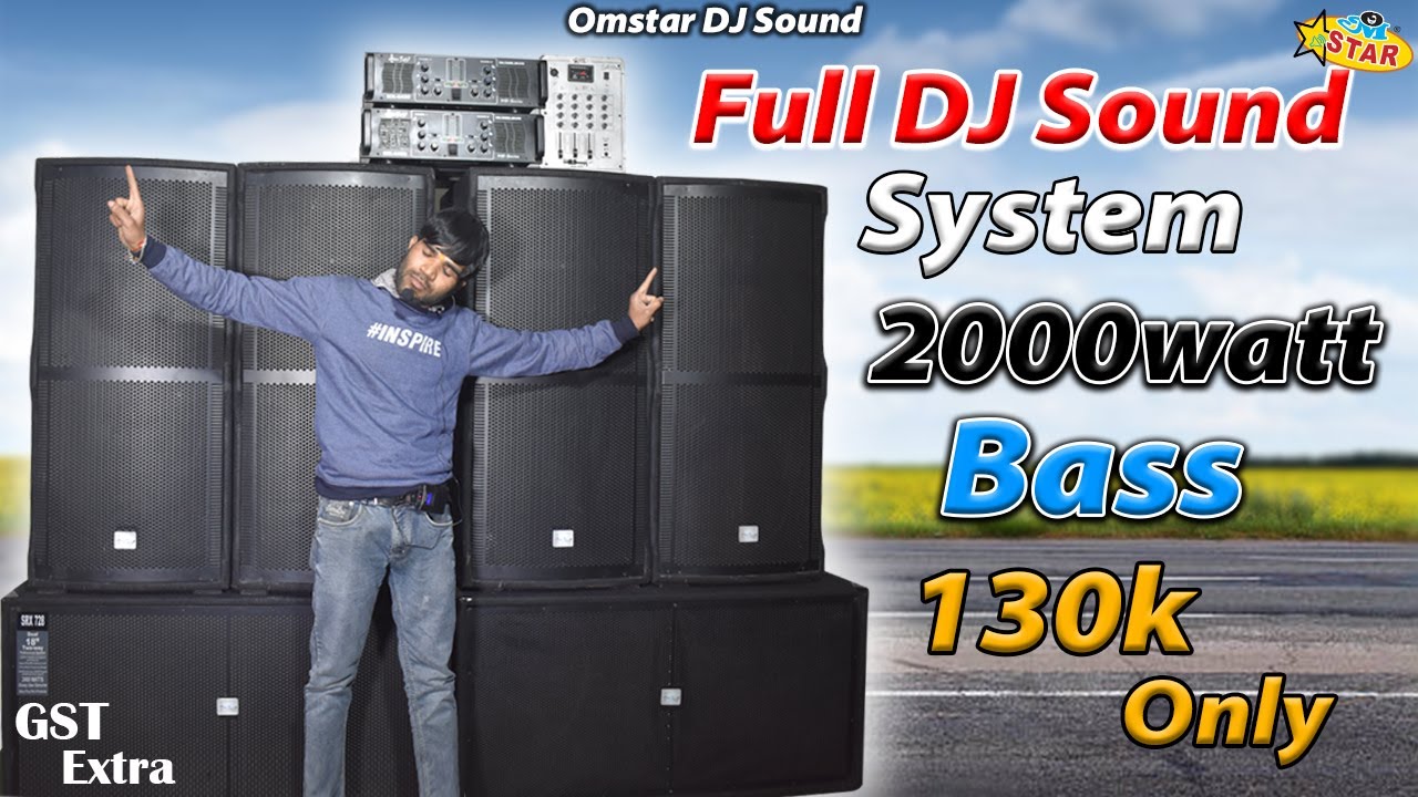 Full DJ Sound System 2000watt Bass Speaker 4X15inch Top I 130000/- Only ...