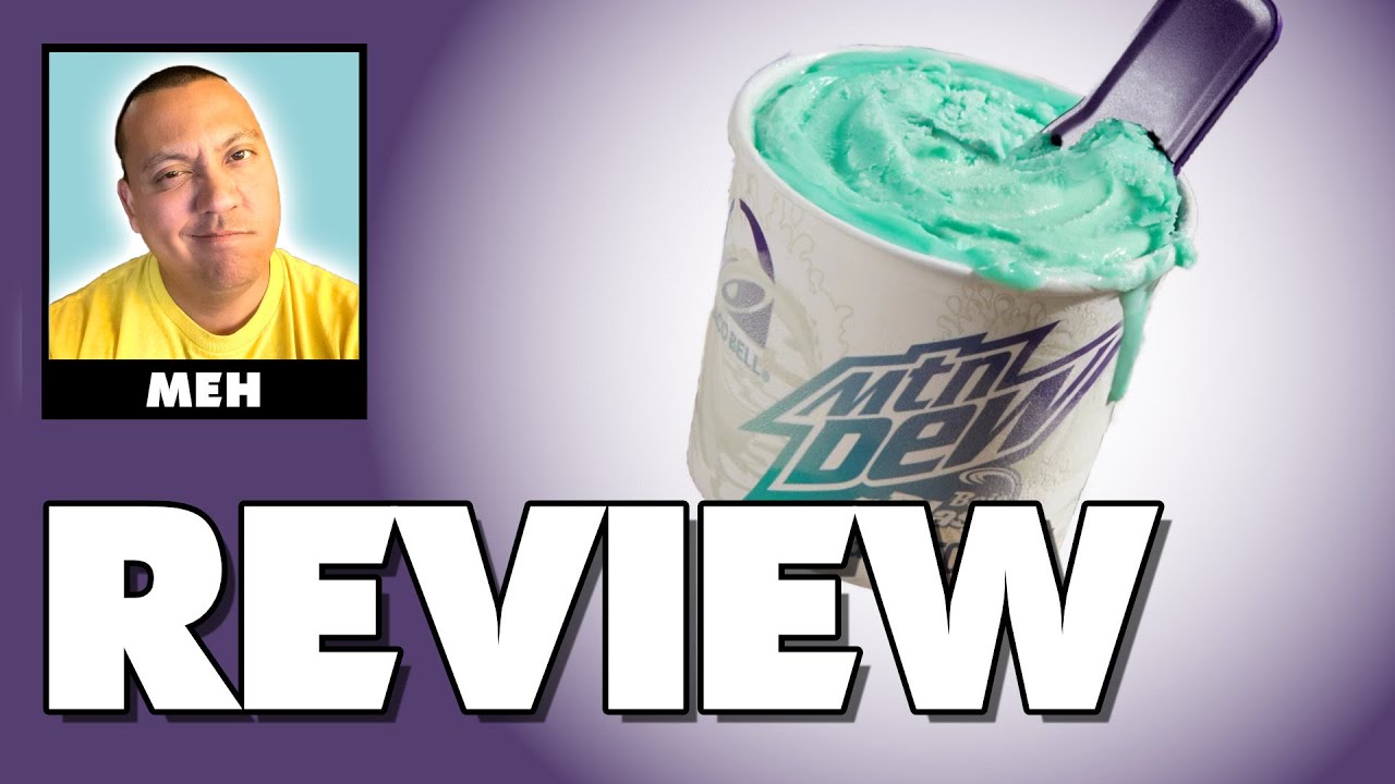 REVIEW - Taco Bell's Mountain Dew Baja Blast Gelato - YouTube
