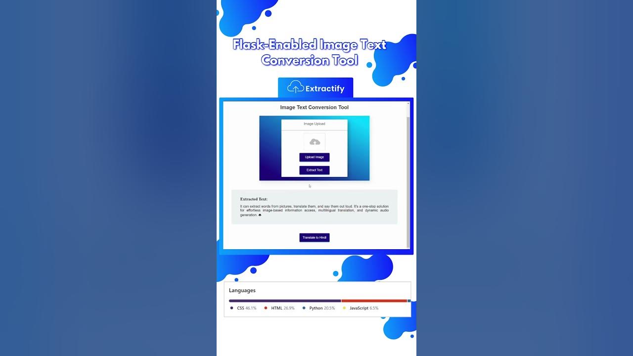 Flask-Enabled Image Text Conversion Tool - YouTube