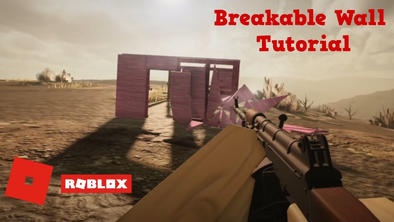 How to make a wall that breaks when shot or takes damage | Roblox ...