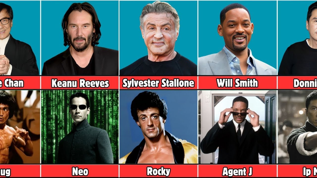 Action Stars Who Became Iconic With the Movie Characters - YouTube