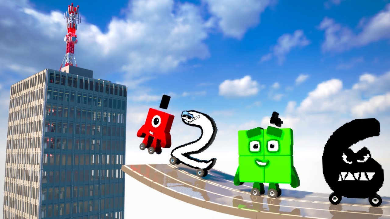 Number Lore & Numberblocks Cars vs Dynamic Office | Teardown - YouTube