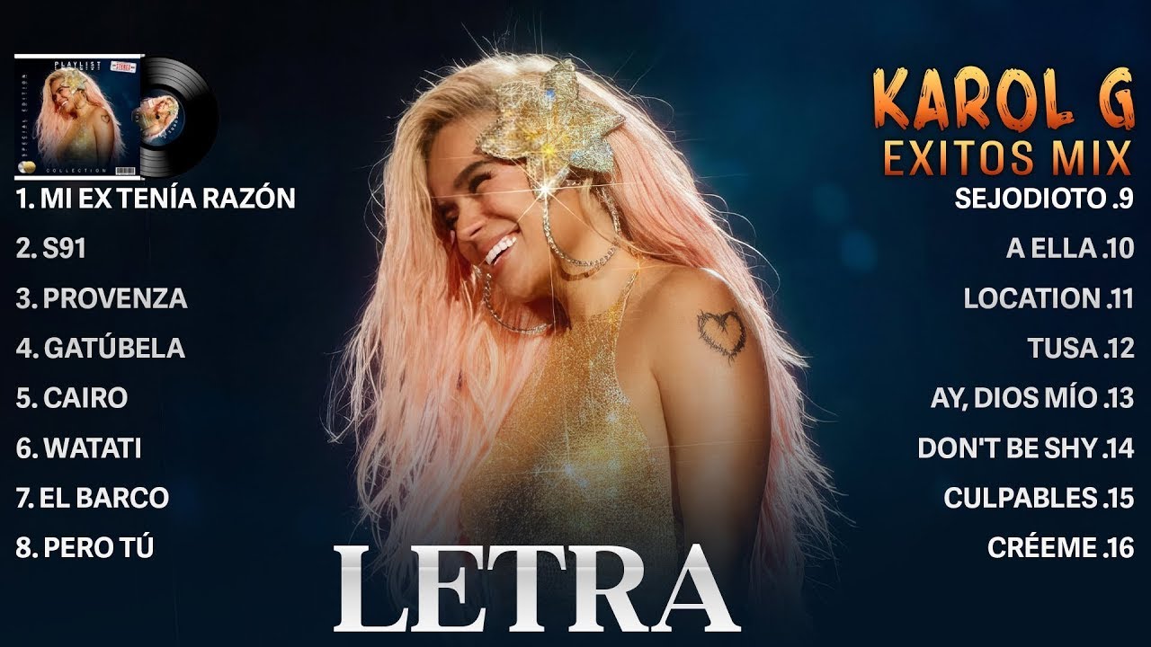 Karol G Exitos 2023 (Letra) - Grandes Exitos De Karol G - Canciones de Karol G - Mix Reggaeton ...