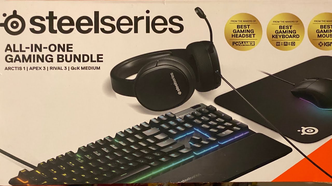 SteelSeries All-In-One Gaming Bundle Unboxing - YouTube