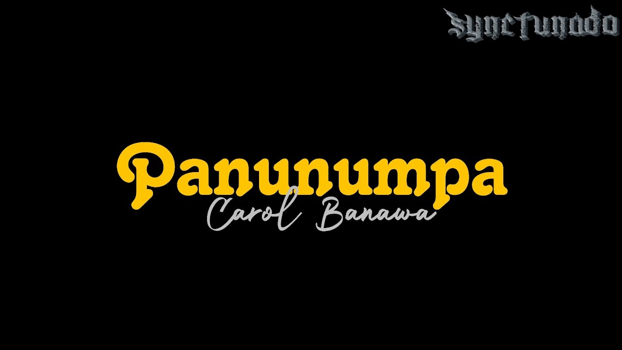 PANUNUMPA [ CAROL BANAWA ] INSTRUMENTAL | MINUS ONE - YouTube