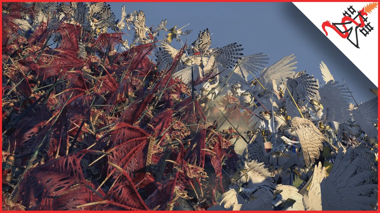 2340 HELLSTEED KNIGHTS (flying) vs 1872 PEGASUS KNIGHTS - Total War ...