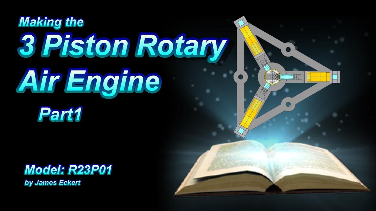 3 Piston Rotary Engine Part 1 - YouTube