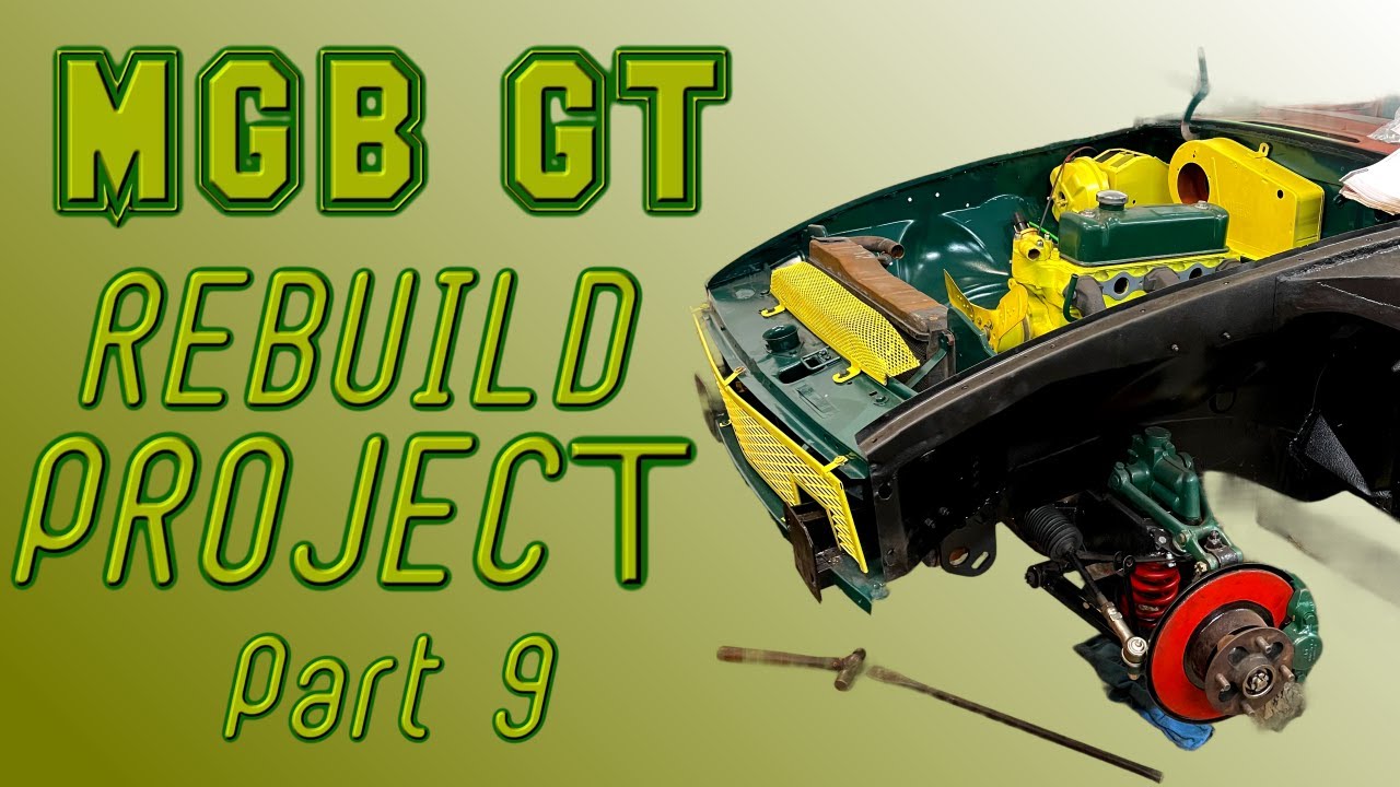 MGB GT Milestone: Front Axle Triumph, Gearbox Mounted & Rolling Shell ...