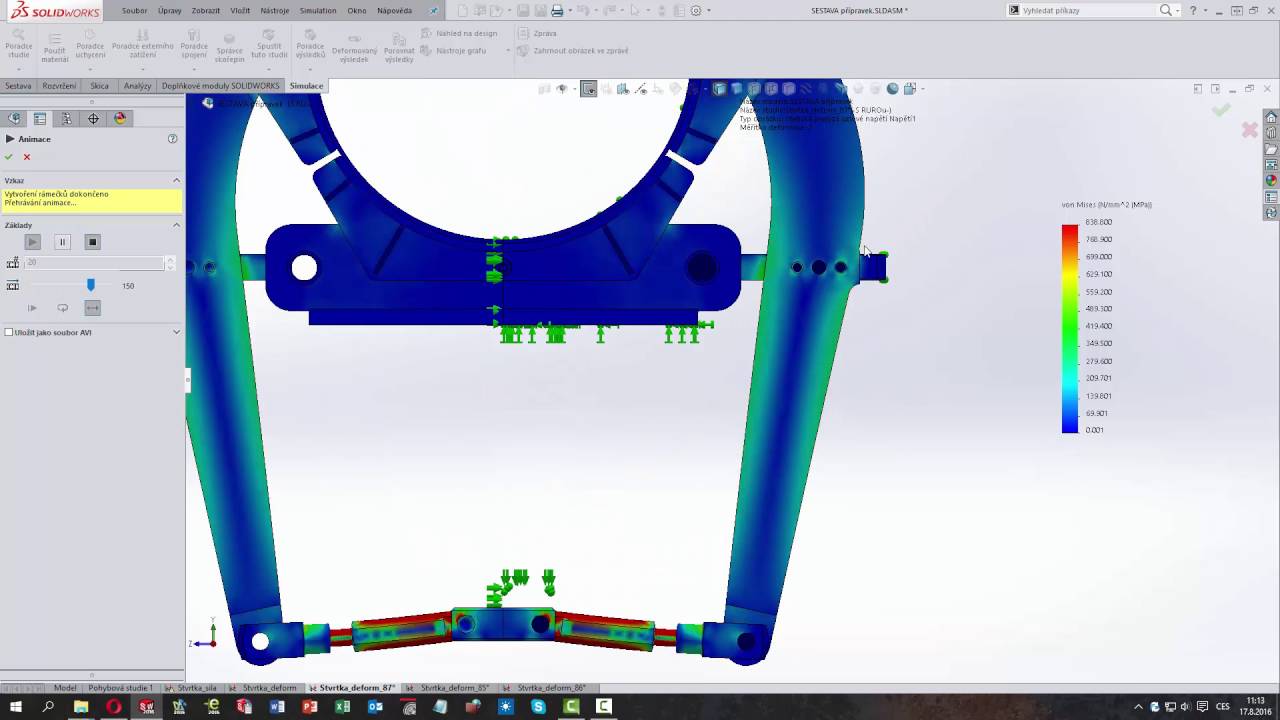 SolidWorks 2016 FEM Simulation - YouTube