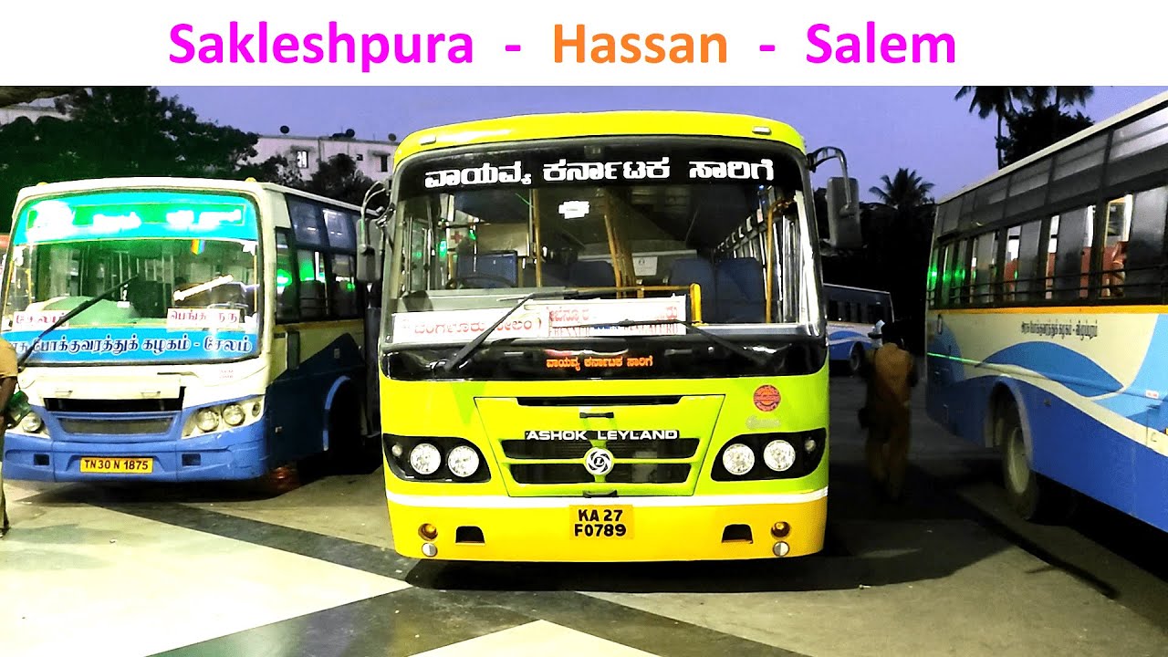 Brand New BS6 Ranebennur - Salem NWKRTC Bus - YouTube