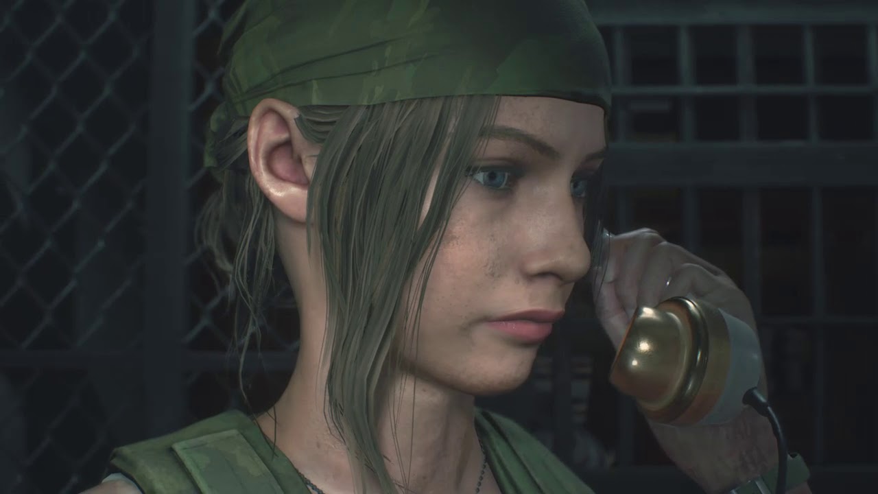 Resident evil 2 , Claire , Escaping the sheriff! - YouTube
