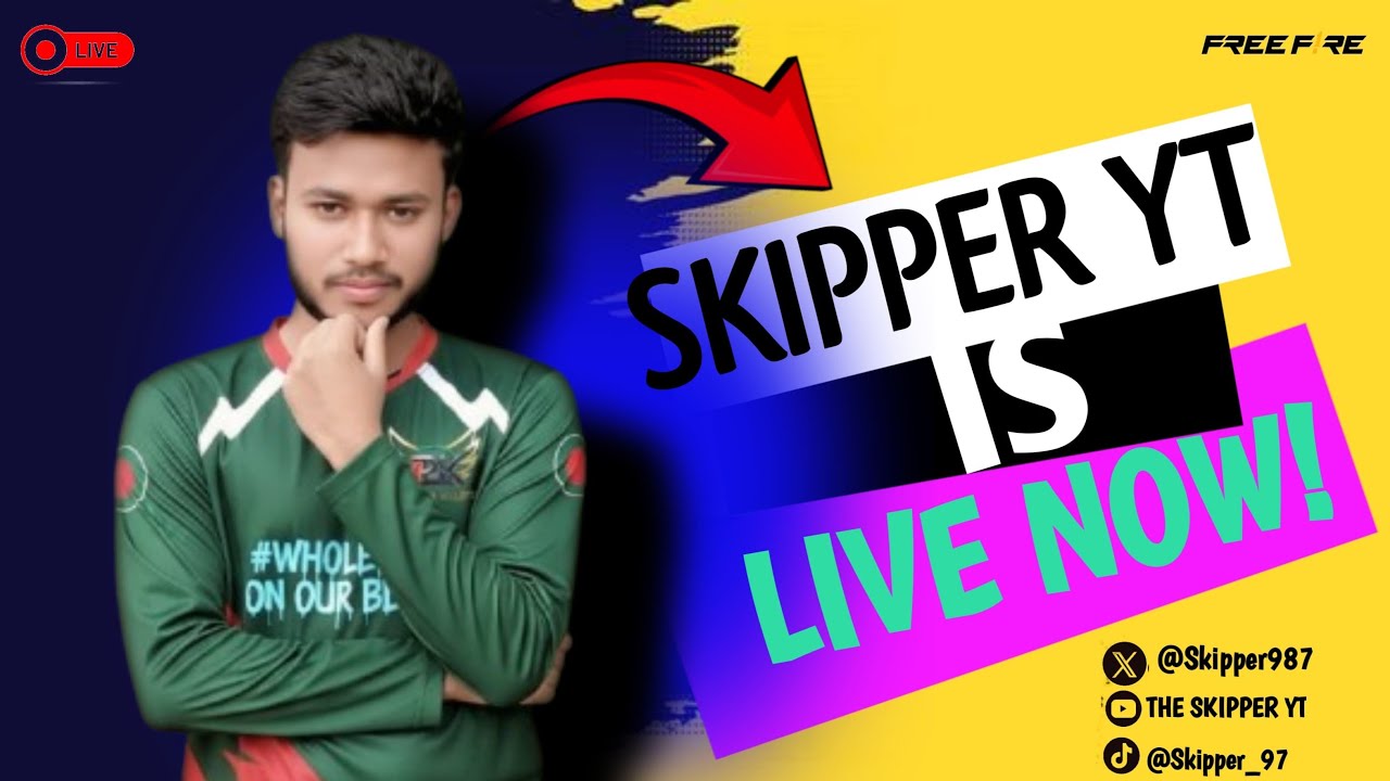SKIPPER IS LIVE⛔ Grandmaster push New 🤯 Rank season THE SKIPPER YT X ...