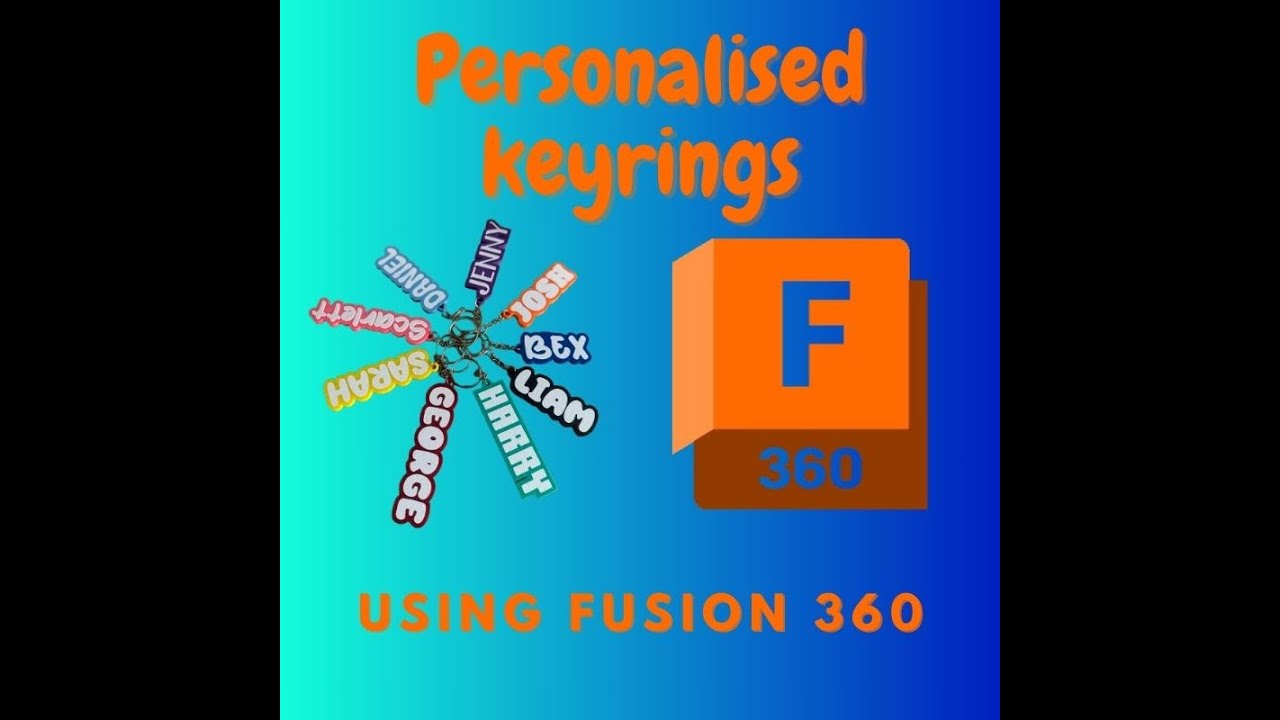 How to Design a Personalized Keyring in Fusion 360 for 3D Printing ...