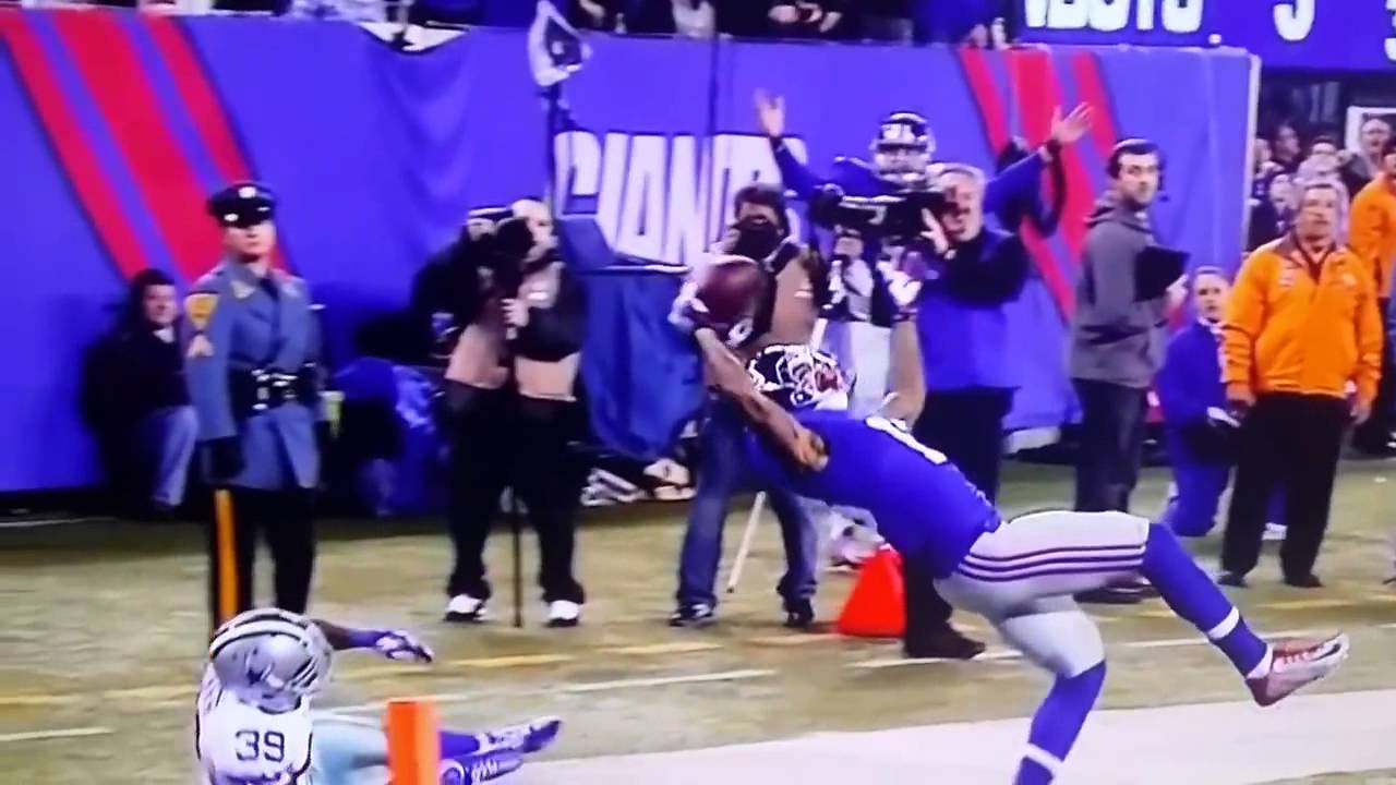 Odell Beckham one handed catch Cowboys vs Giants - YouTube