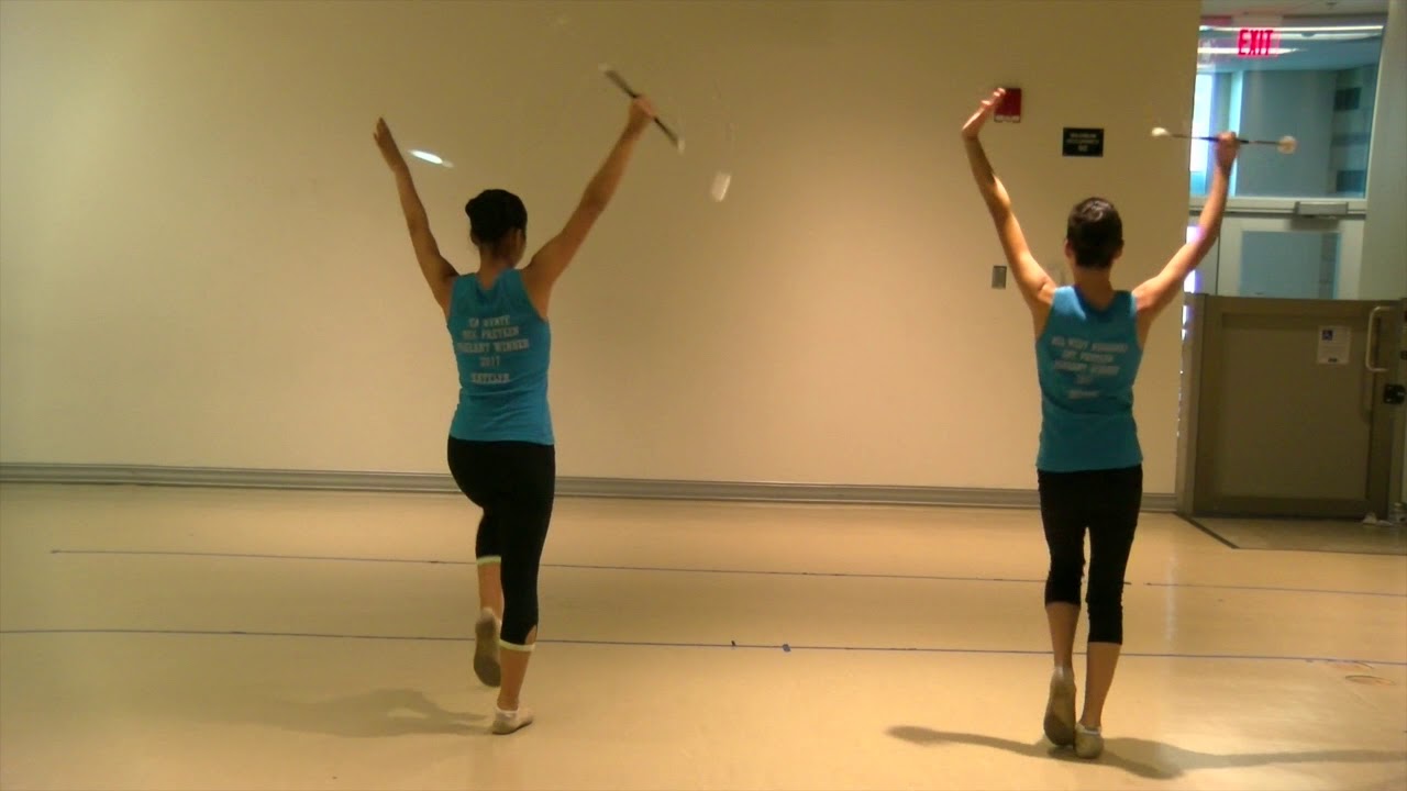Fire It Up Baton Routine - YouTube