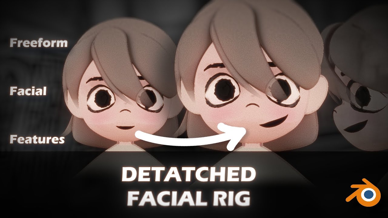 Detatched Facial Features in Blender - YouTube