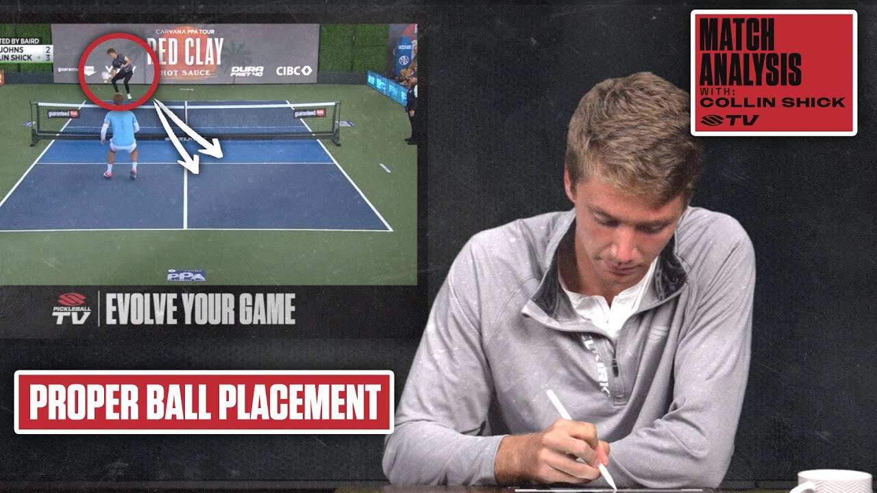 Singles Ball Placement: Collin Shick vs. Ben Johns PPA Florida Open ...