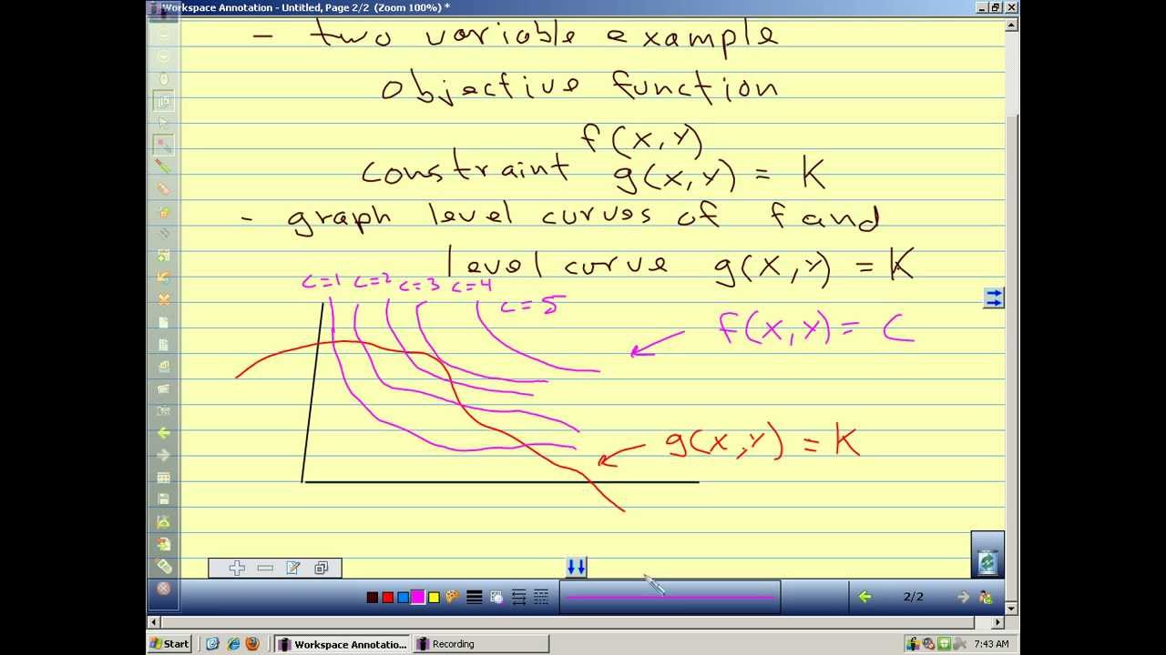 Calc III 13.10 Lagrange Multipliers - YouTube