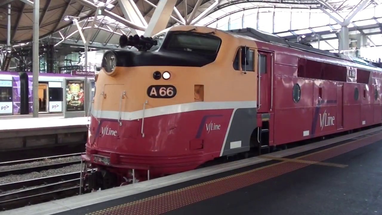 A trip on V/Line's A66 on the Seymour line - YouTube