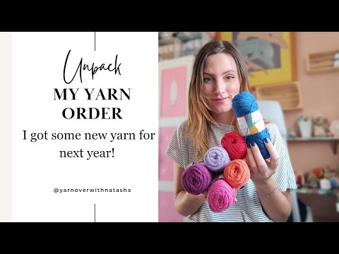 unpack my new yarn order with me - YouTube
