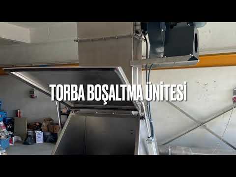 Bag splitter bag discarging hopper // Torba boşaltma ünitesi