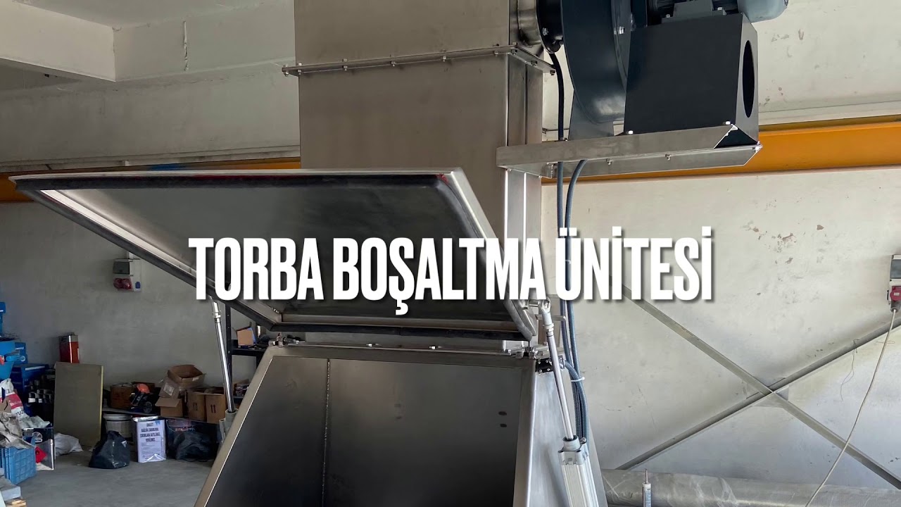 Bag splitter bag discarging hopper // Torba boşaltma ünitesi - YouTube