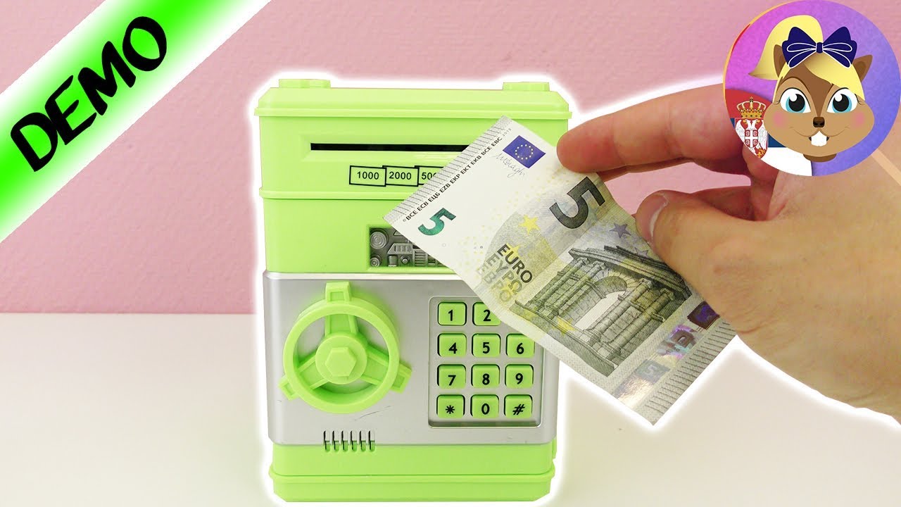 TREZOR KASICA SA LOZINKOM! Sakriti novčanice & novčići u trezoru! - YouTube