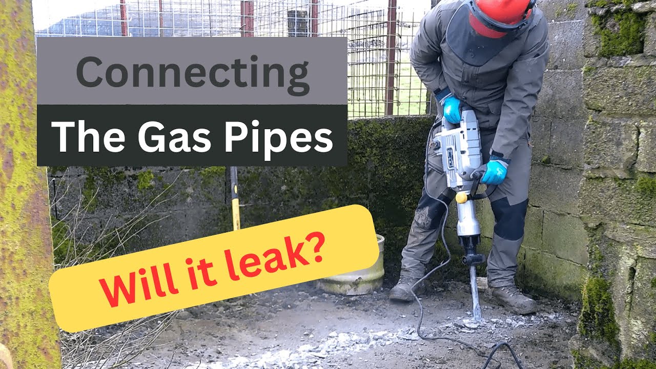 Connecting gas to the static caravan - YouTube