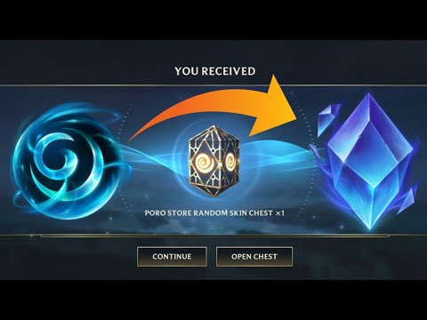 Opening my Poro Store Random Skin Chest using now Condensed Ore ...