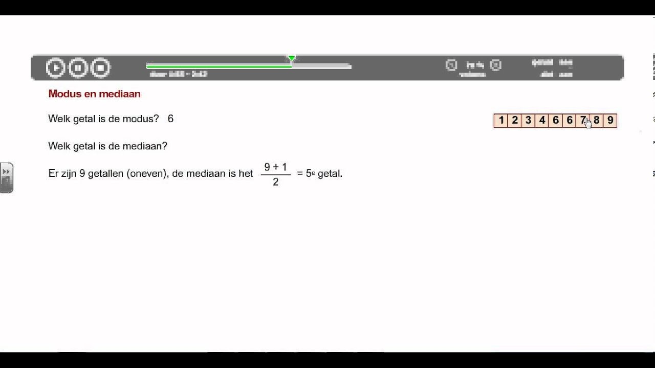 Modus en Mediaan - YouTube