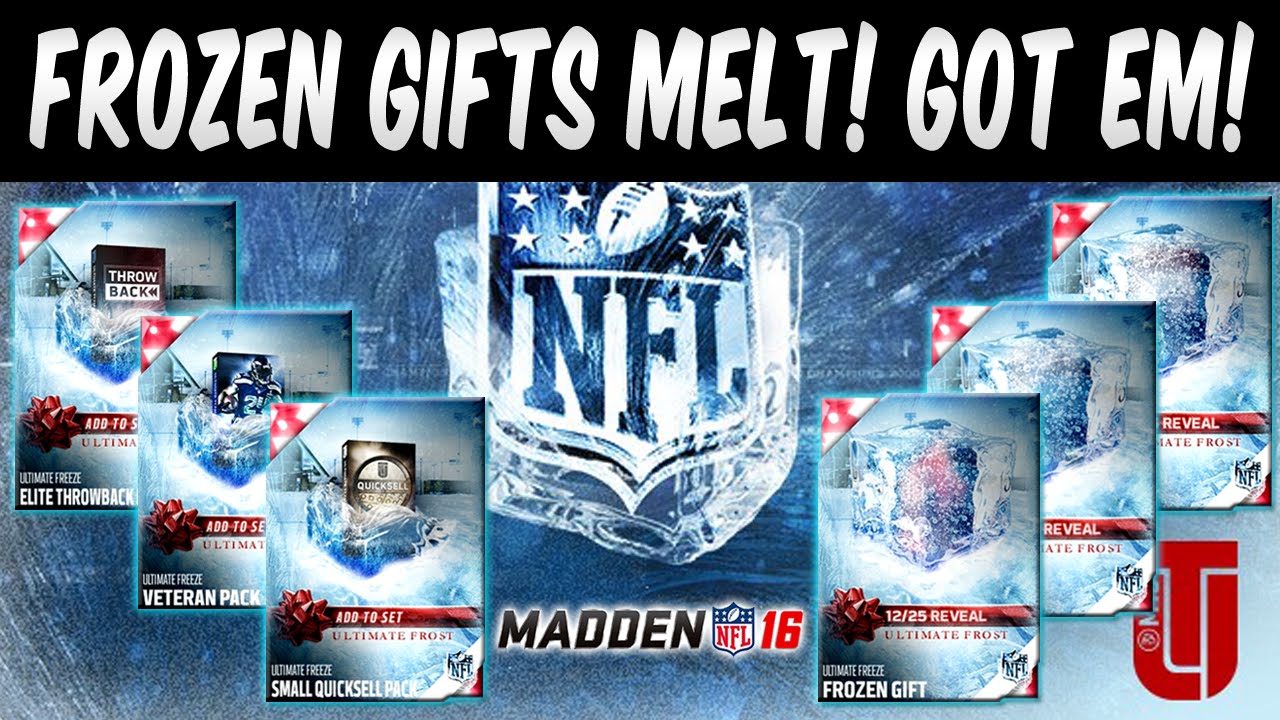 MUT 16 FROZEN GIFTS REVEALED! WE HAVE ALL OF THEM! MADDEN 16 ULTIMATE ...