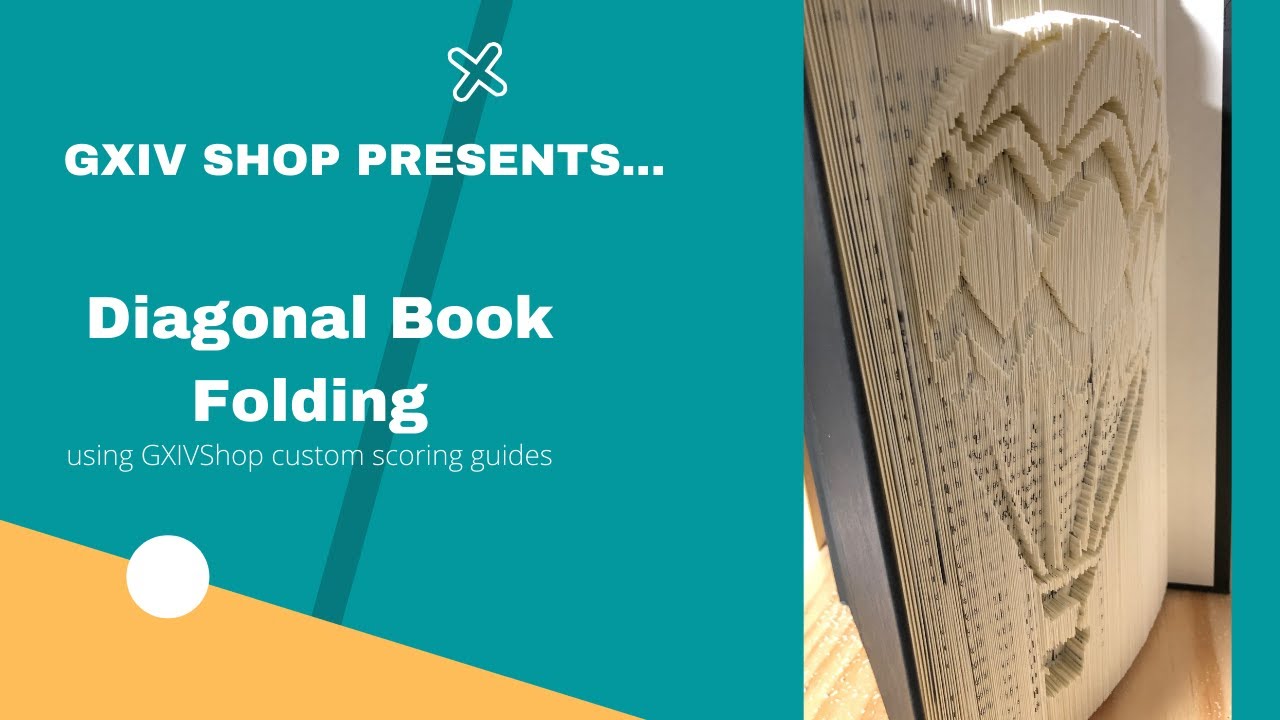 Bookfolding: How to do a Diagonal Book Fold - YouTube