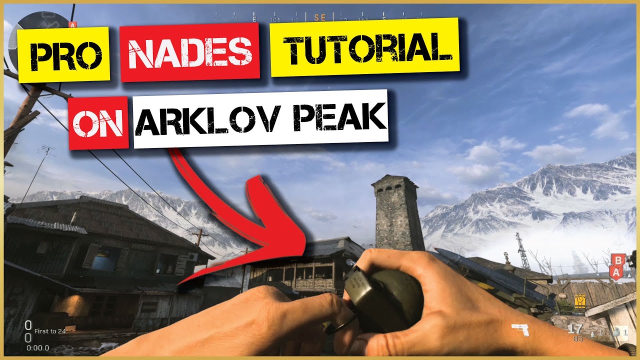 PRO NADES TUTORIAL (ARKLOV PEAK) CALL OF DUTY MODERN WARFARE - YouTube