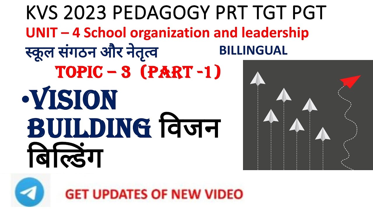 vision building | m.ed notes | vision building kvs pedagogy #kvs2023 ...