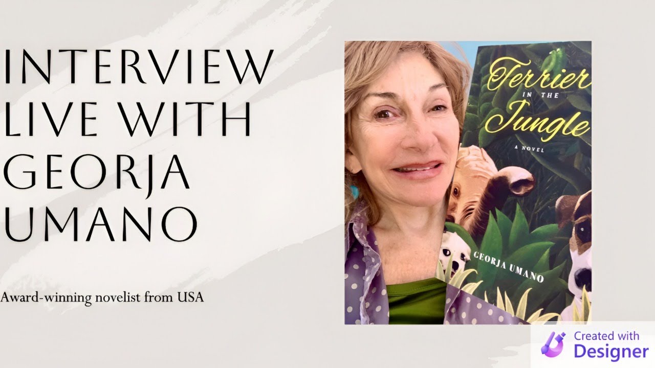 Interview LIVE with award-winning novelist Georja Umano, USA - YouTube