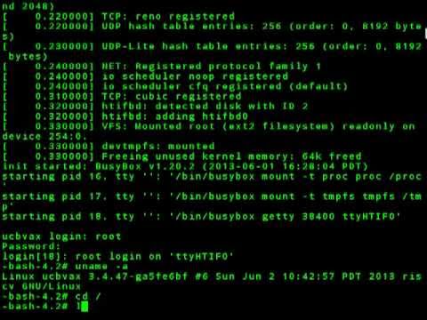 Linux/RISC-V Demonstration - YouTube