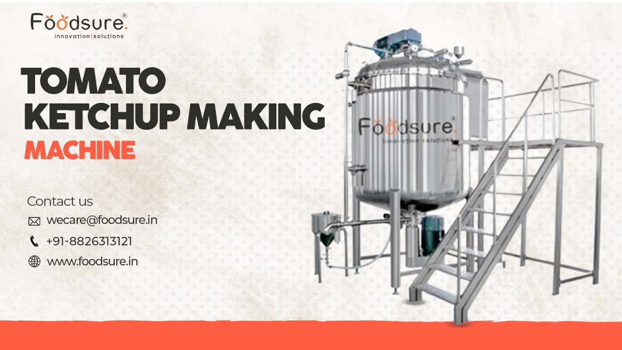 Tomato Ketchup Making Machine For inquiries, call +91-8826313121 - YouTube