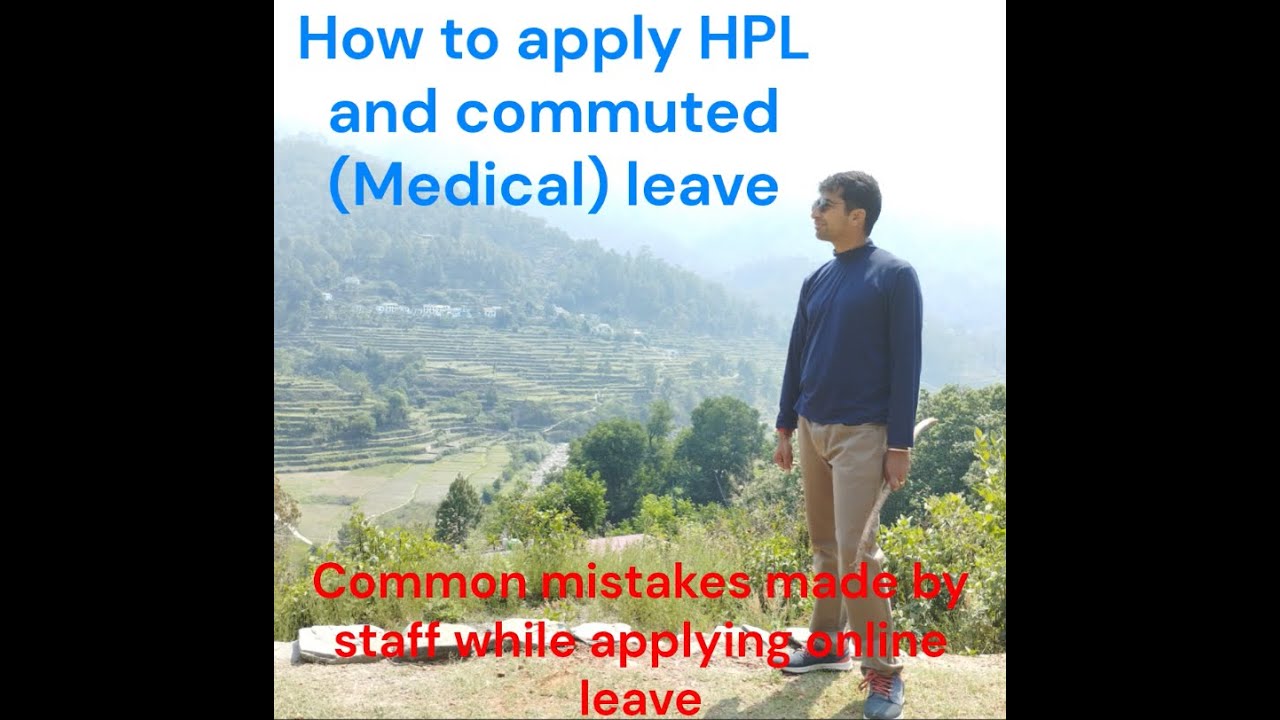 Tutorial on how to apply HPL and commuted leave AIIMS Bathinda. - YouTube